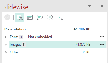 How to find large images in PowerPoint